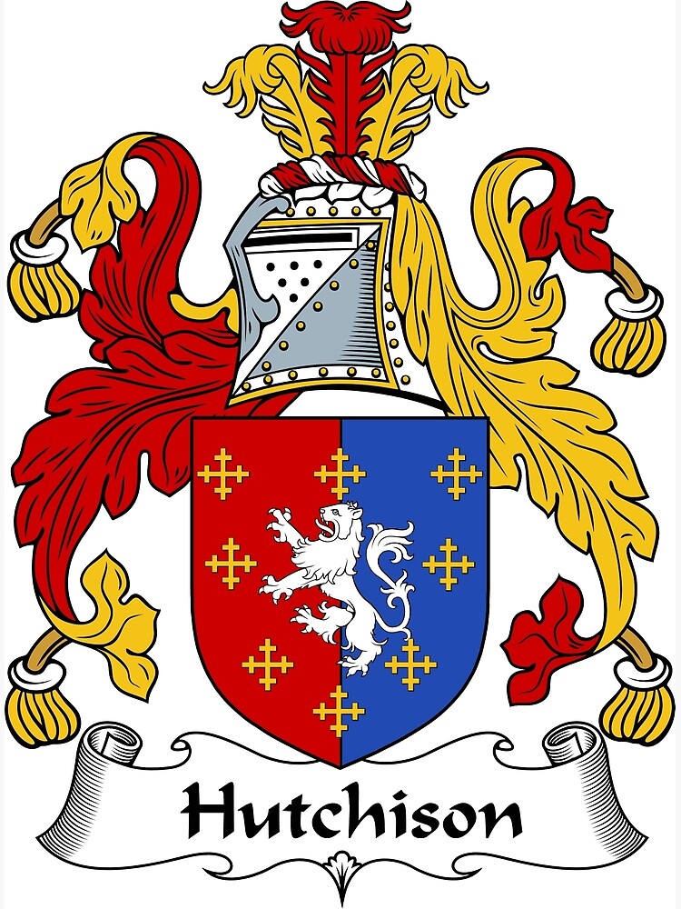 "Hutchison Coat of Arms / Hutchison Family Crest" Art Print by ...
