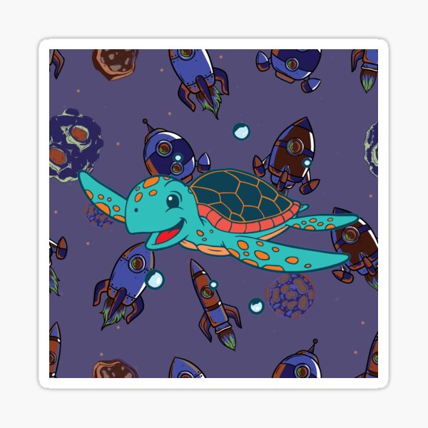 "Space Turtles" Sticker by yessir1981 | Redbubble