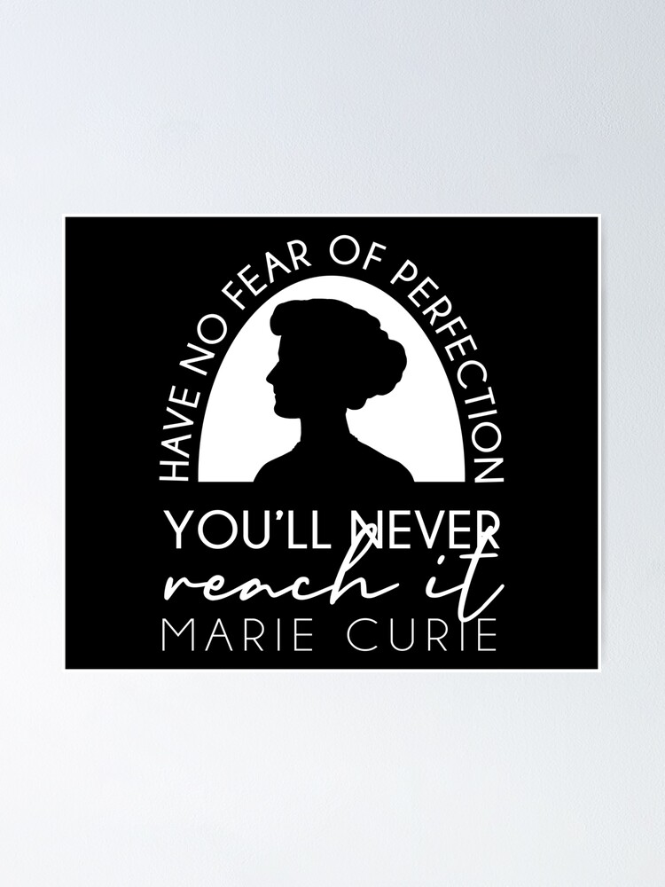 "Womens History Month Marie Curie Quote Madame Curie" Poster by ...