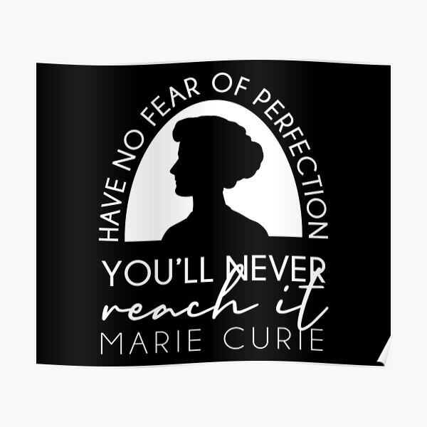 "Womens History Month Marie Curie Quote Madame Curie" Poster by ...