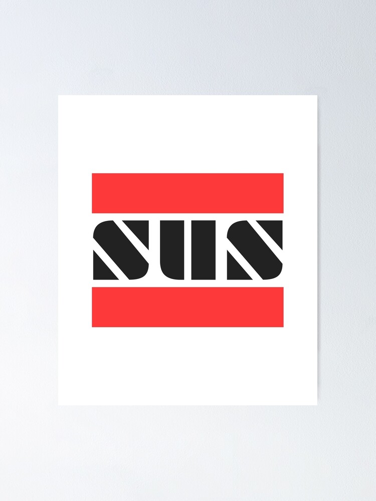 "SUS Among Us Design" Poster by boopsblunt | Redbubble