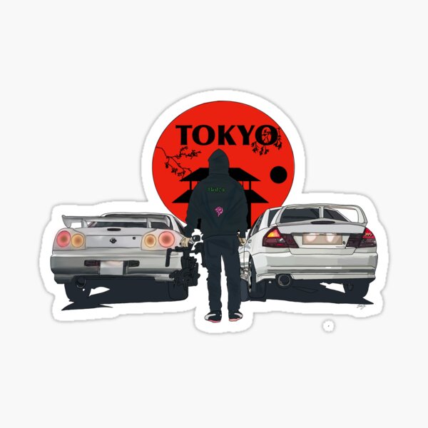"Tokyo " Sticker for Sale by CarArt4Fun | Redbubble