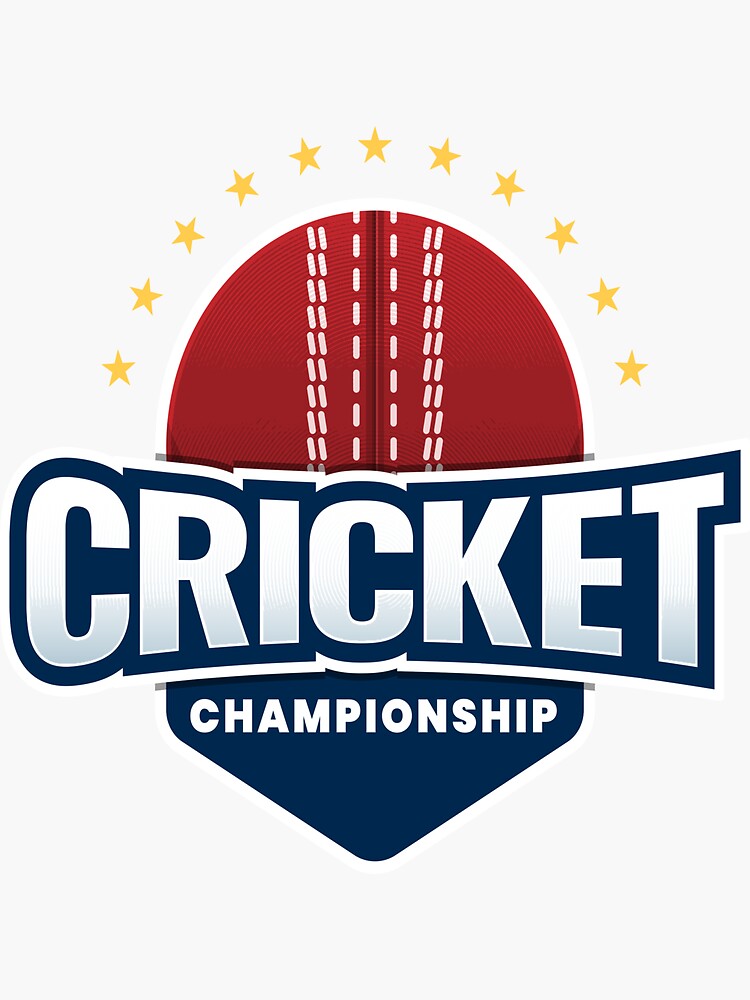 "cricket champions" Sticker for Sale by kingdesign95 | Redbubble