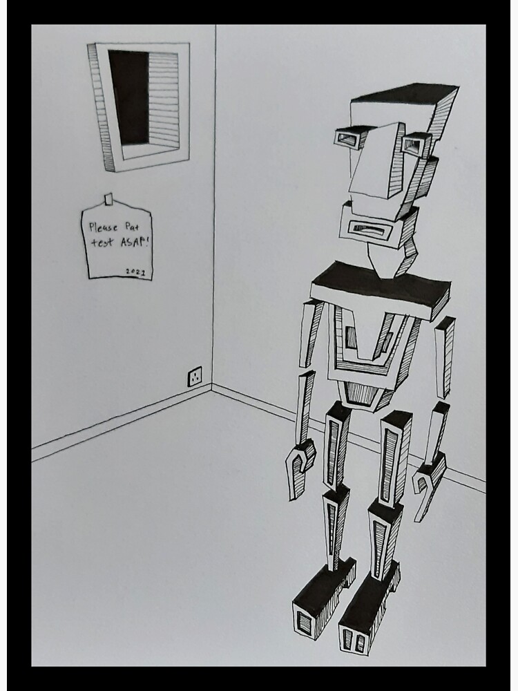 "Defective Robot" Sticker by DLZart | Redbubble