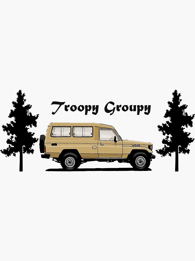 "Troopy 4x4 Outback camping!" Sticker for Sale by LianandRose | Redbubble