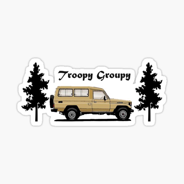 "Troopy 4x4 Outback camping!" Sticker for Sale by LianandRose | Redbubble