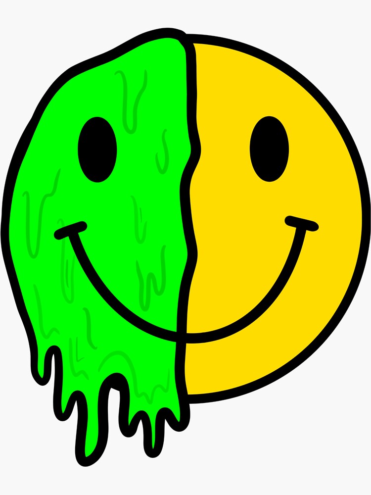 "slime smiles" Sticker for Sale by chlolaroid | Redbubble