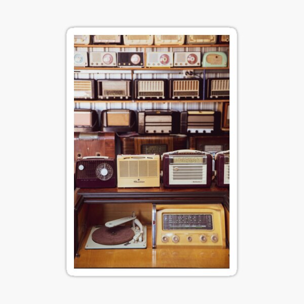 "Vintage Radio" Sticker by vhstudios | Redbubble