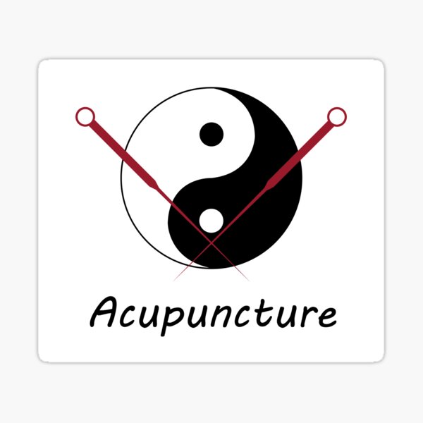 "Acupuncture Yin Yang Needles" Sticker for Sale by denisseinfeld ...