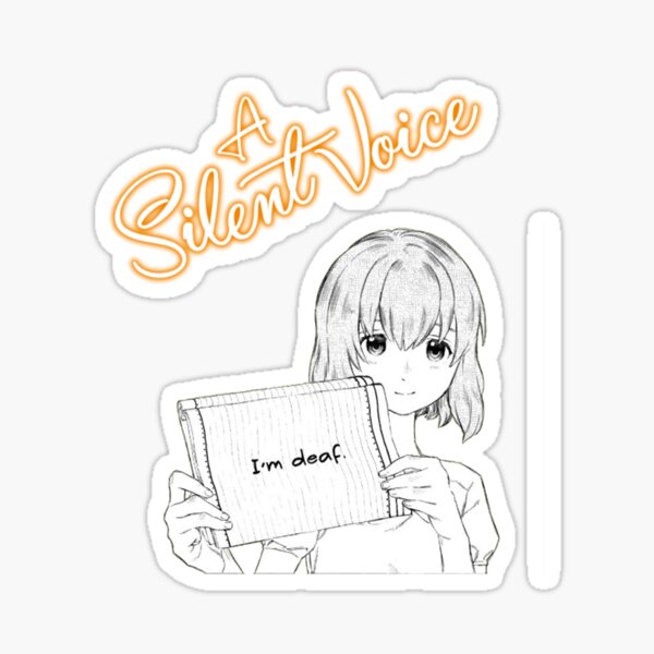 "A Silent Voice Shoko " Sticker by NinjaAway | Redbubble