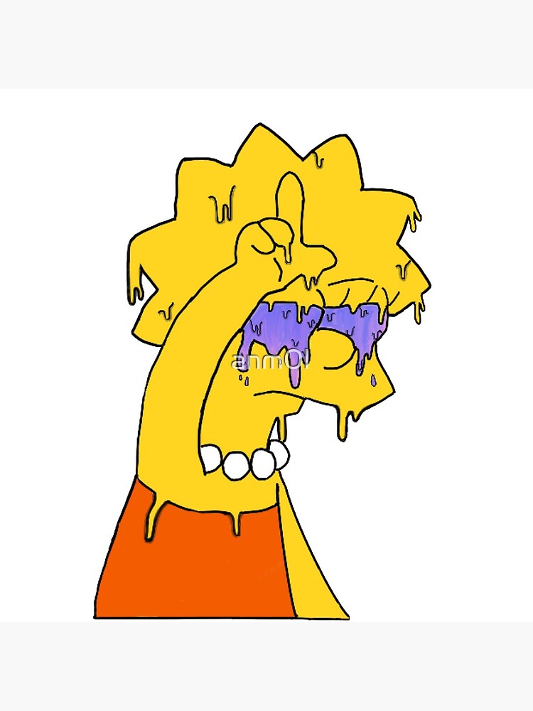 "trippy lisa" Art Print for Sale by anm0l | Redbubble