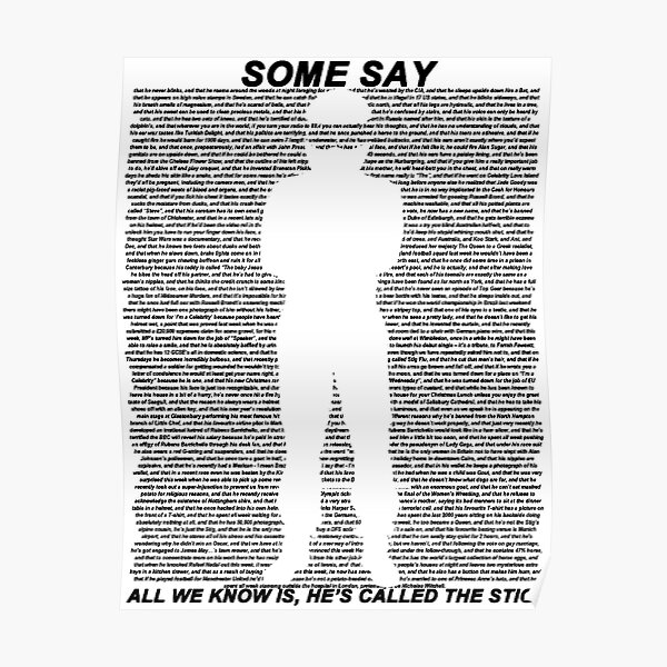 "The Stig" Poster for Sale by CONSCIOUSWRITES | Redbubble