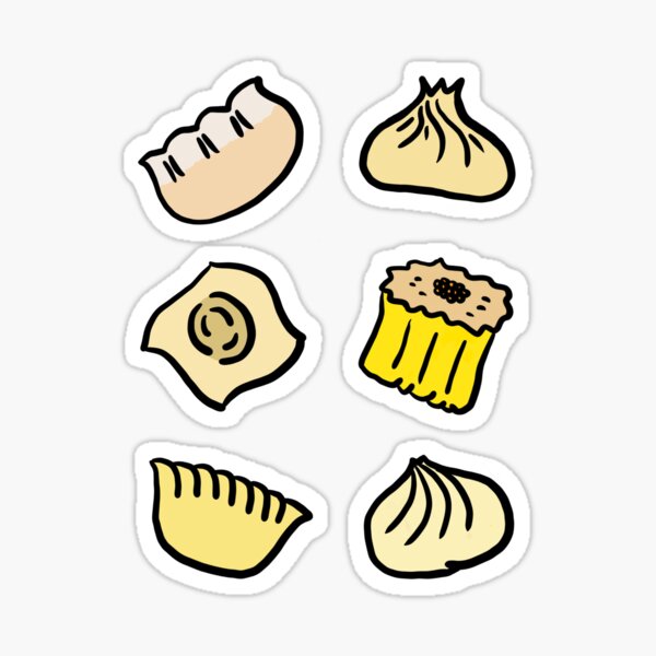 "Dumpling Love" Sticker for Sale by bonniemamadraws | Redbubble