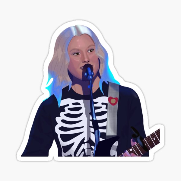 "Phoebe Bridgers SNL " Sticker for Sale by sosarahmiranda | Redbubble