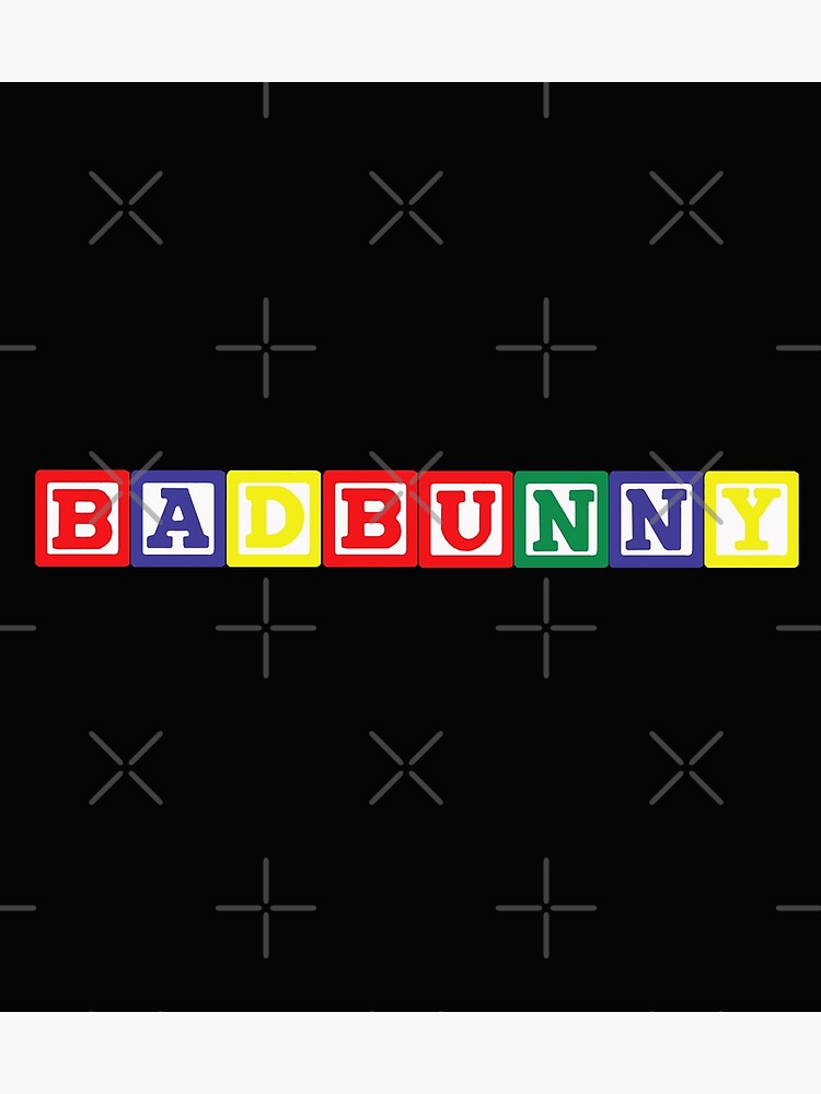 "Bad Bunny Logo Toy Blocks" Photographic Print for Sale by EliaESchutt ...