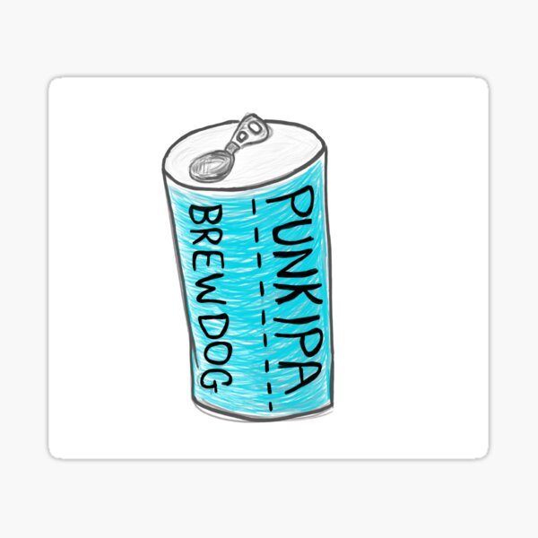 "BREWDOG - PUNK IPA " Sticker by pinkbutter | Redbubble