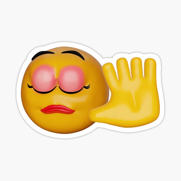 "Ignore Emoji female left facing" Sticker for Sale by Mkpatrick6709 ...