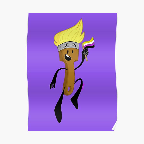 "Paintbrush Pride(Inanimate Insanity)" Poster by JadeSellsArt | Redbubble