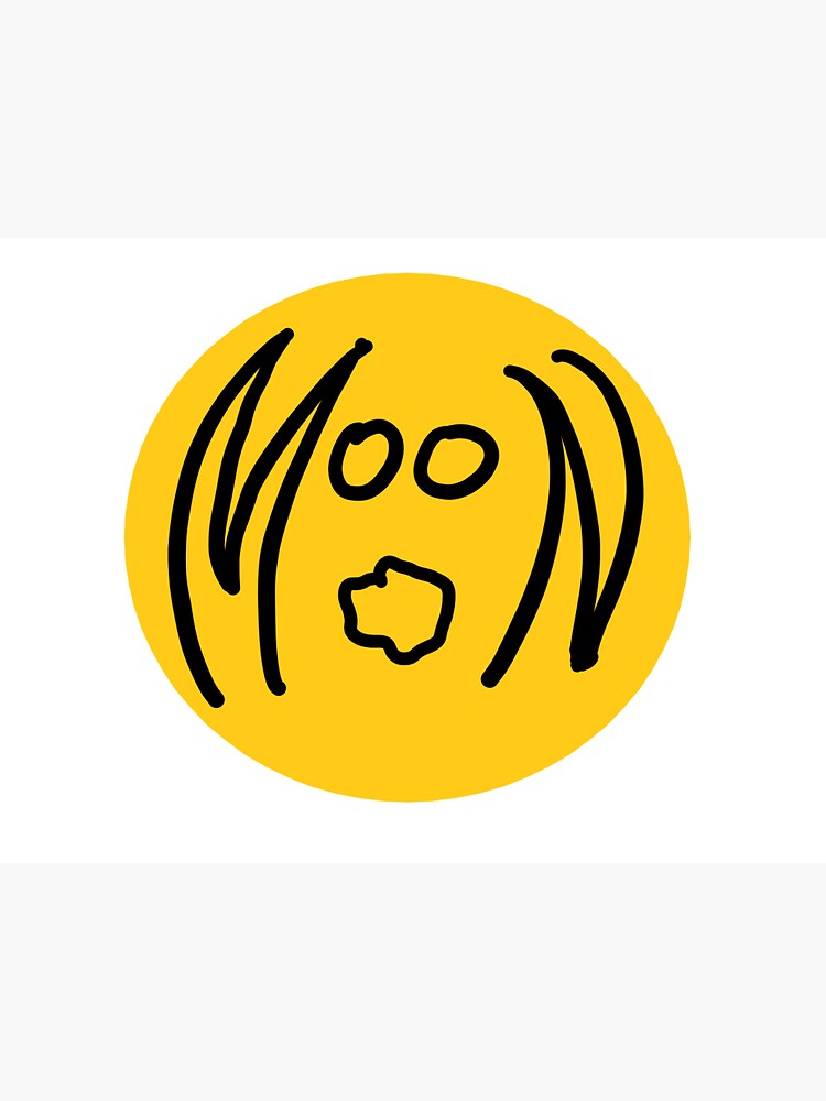 "Screaming Moon" Sticker for Sale by bloo-peiji | Redbubble