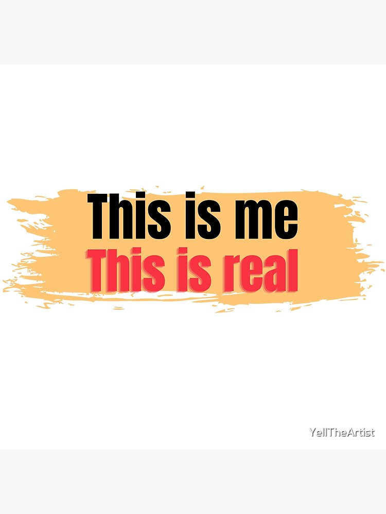 Póster «Este soy yo, esto es real | tema rojo negro clásico» de ...