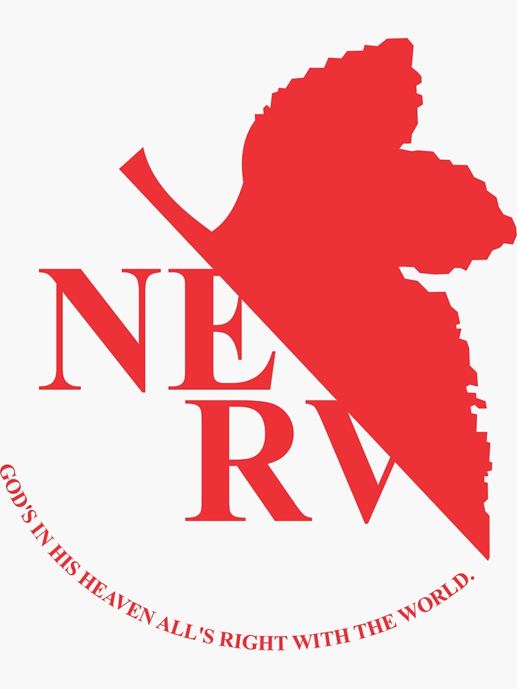 "NERV Logo" Sticker by Mirandawson | Redbubble