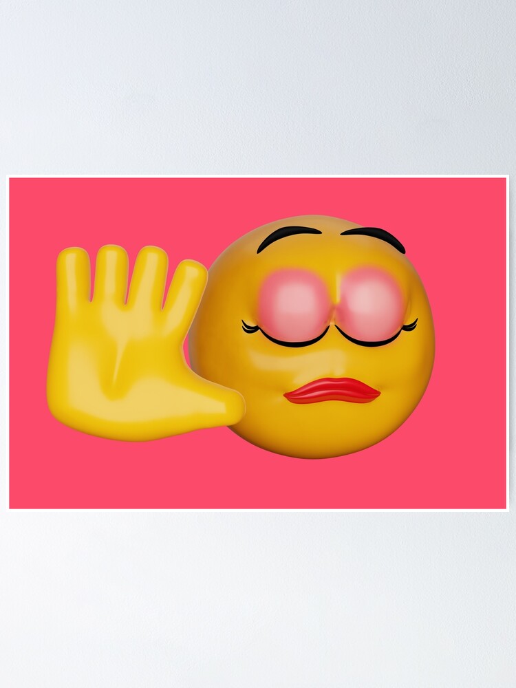 "Ignore Emoji female right facing" Poster for Sale by Mkpatrick6709 ...