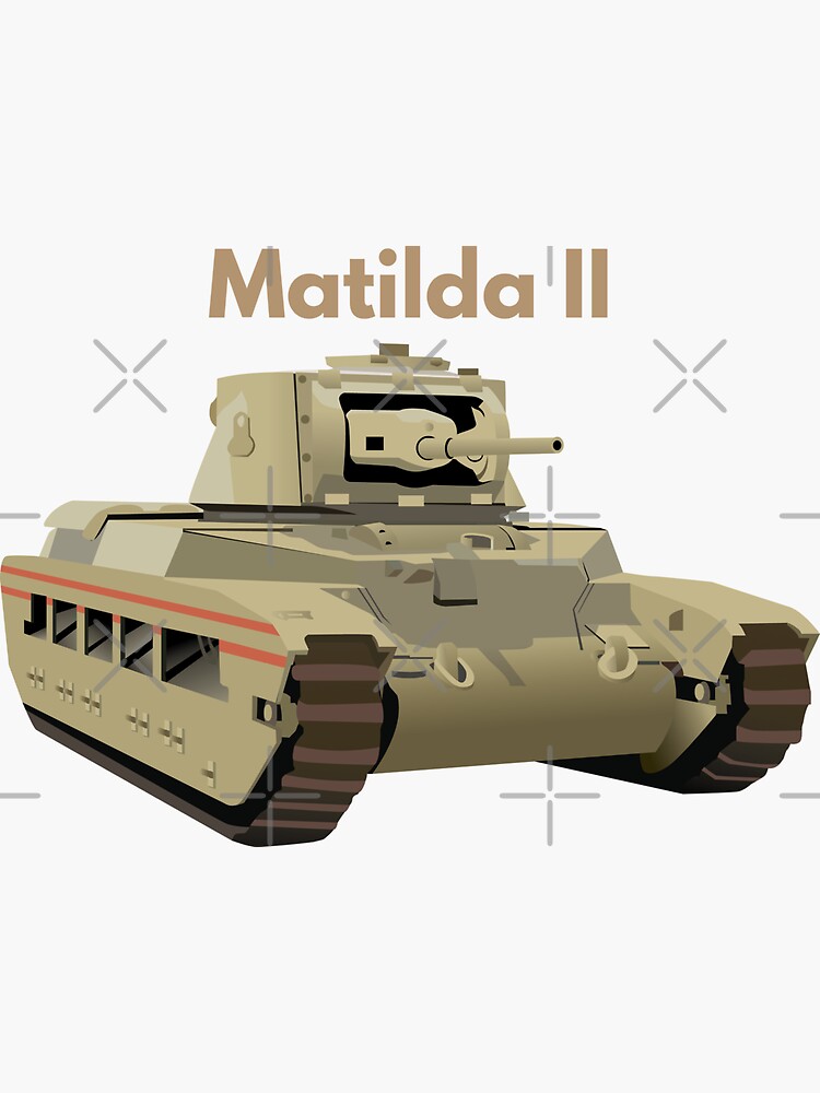 "Matilda II WW2 British Tank" Sticker for Sale by NorseTech | Redbubble