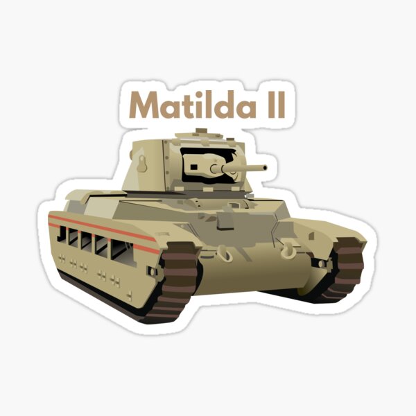 "Matilda II WW2 British Tank" Sticker for Sale by NorseTech | Redbubble
