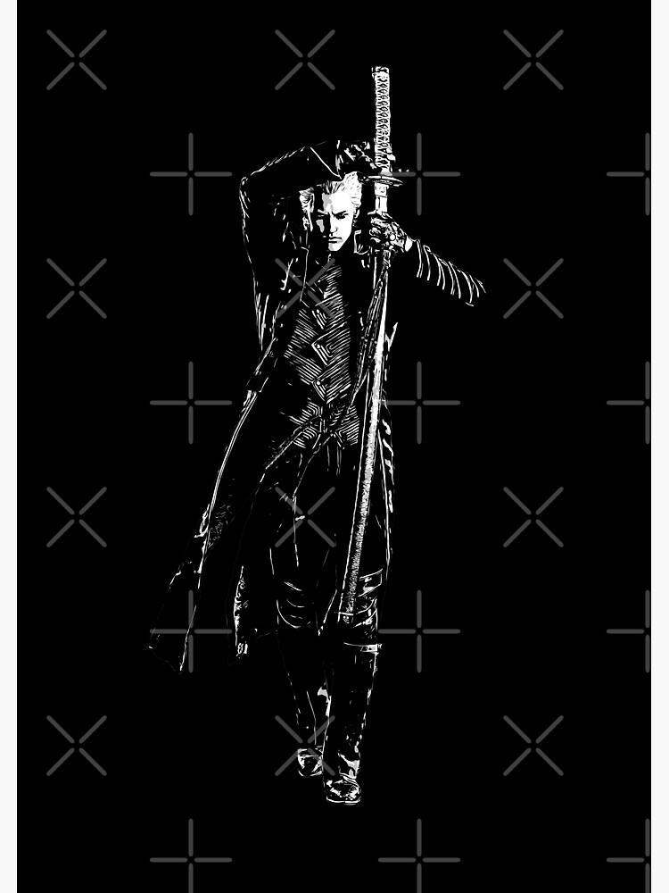 Vergil DMC - Vector Art *Black* Premium Matte Vertical Poster sold by ...
