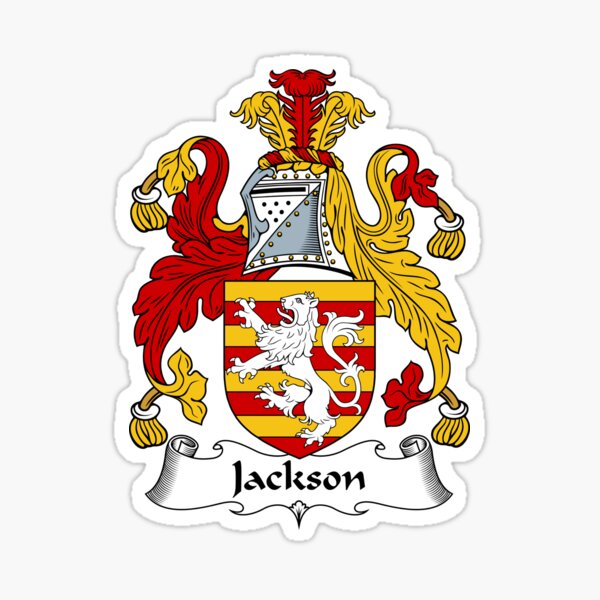 "Jackson Coat of Arms / Jackson Family Crest" Sticker for Sale by ...