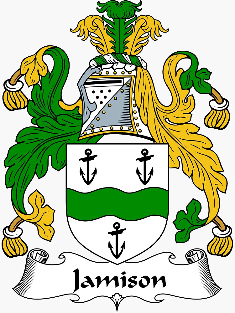 "Jamison Coat of Arms / Jamison Family Crest" Sticker for Sale by ...