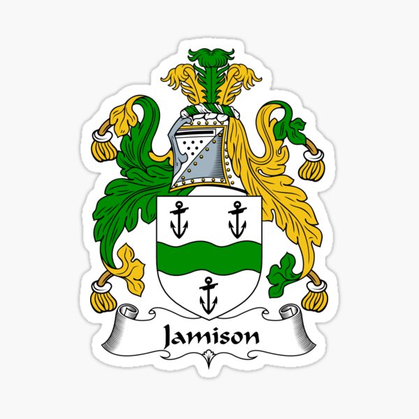 "Jamison Coat of Arms / Jamison Family Crest" Sticker for Sale by ...