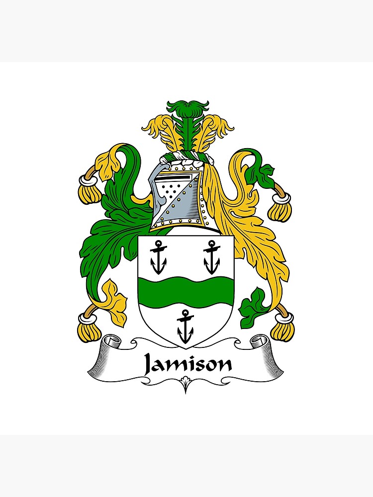 "Jamison Coat of Arms / Jamison Family Crest" Throw Pillow for Sale by ...