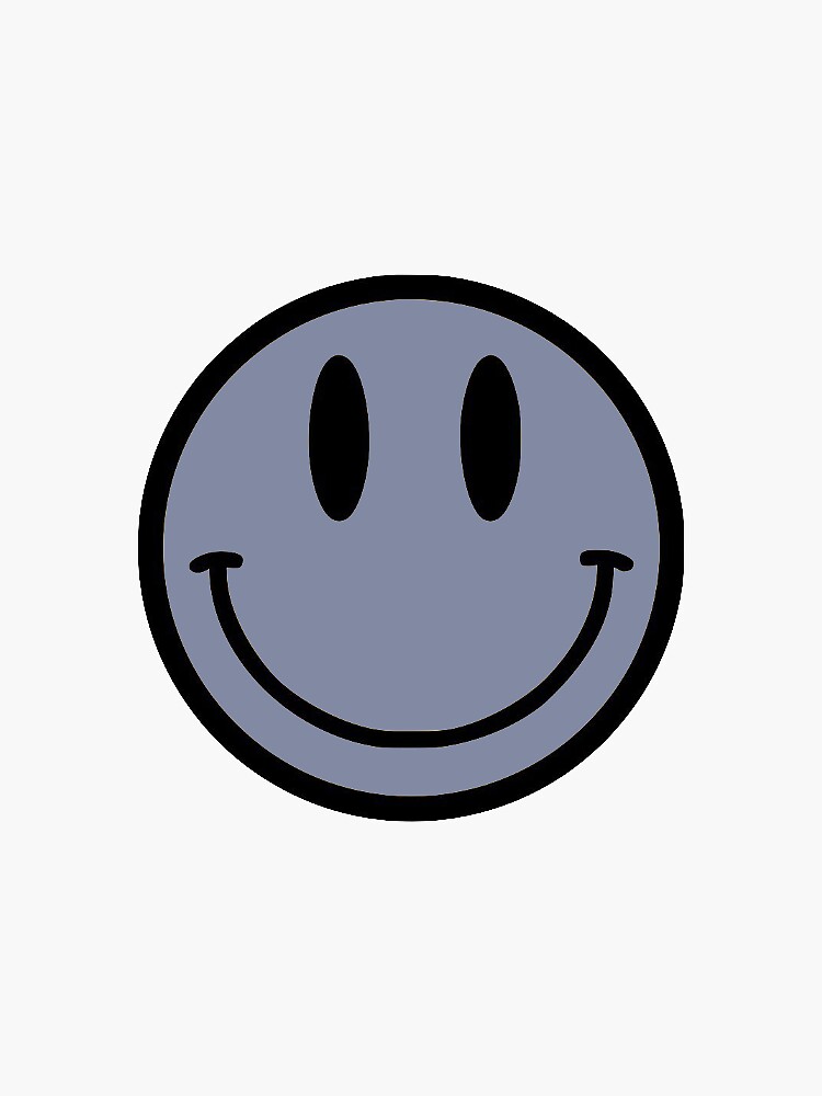 "Cool grey smiley face" Sticker for Sale by ineedmorem0ney | Redbubble