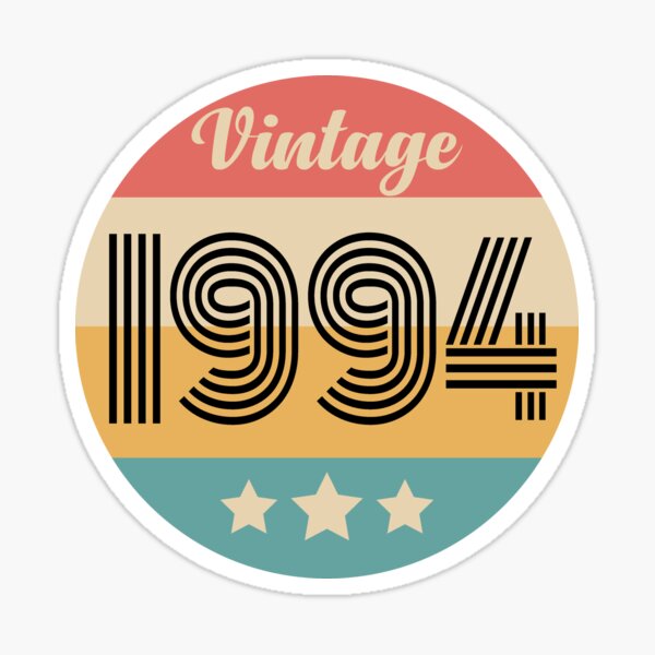 "vintage 1994. born in 1994" Sticker by DIDAKU | Redbubble