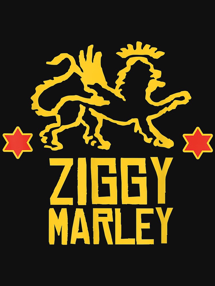 "Ziggy Marley Official Merchandise - Lion Logo Stars" Essential T-Shirt ...