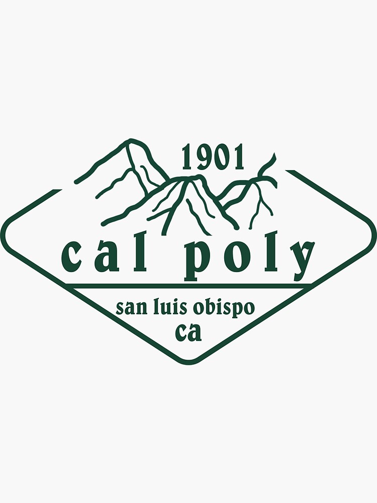 "Cal Poly SLO Diamond" Sticker for Sale by darbymull | Redbubble
