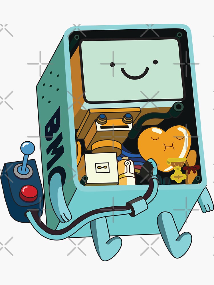 "BMO inside" Sticker for Sale by plushism | Redbubble