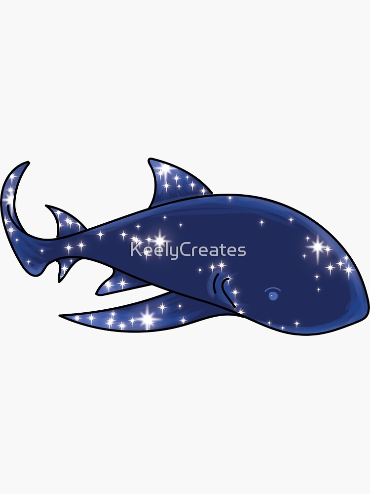 "Cosmic Nurse Shark" Sticker for Sale by KeelyCreates | Redbubble