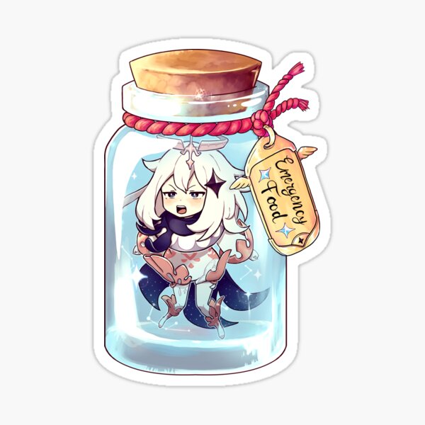"Paimon Emergency Food - Genshin Impact" Sticker for Sale by Hunholy ...