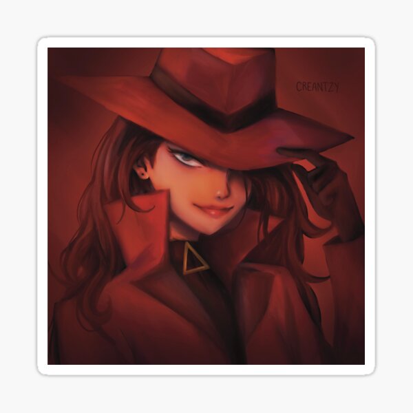 "Carmen Sandiego" Sticker for Sale by Creantzy | Redbubble