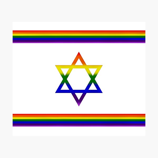 "Israel LGBT Flag" Photographic Print by DIRTYDUNNZ | Redbubble