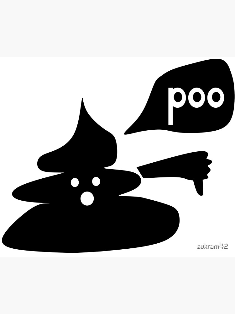 "Poo Thumbs Down - Poo Boo - Black Edition" Poster for Sale by sukram42 ...