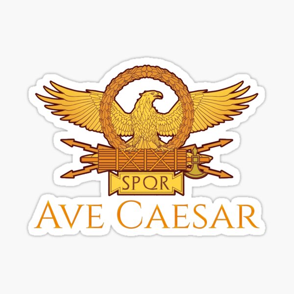 "Ancient Rome - Ave Caesar - SPQR" Sticker for Sale by Styrman | Redbubble