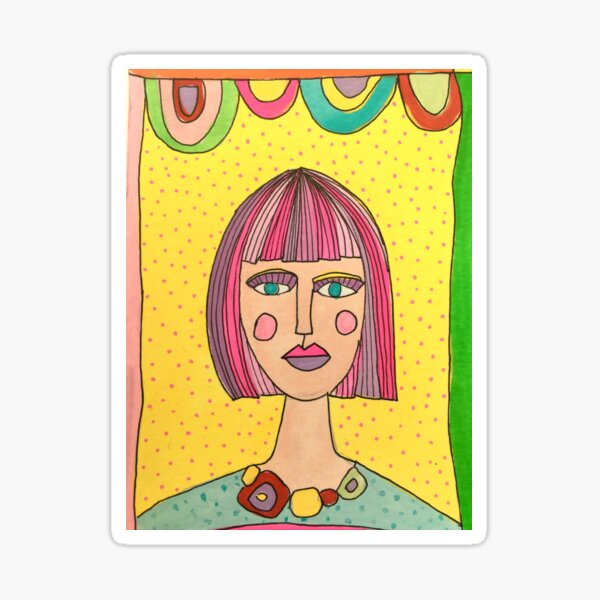 "Stephanie" Sticker by MyCraftyNell | Redbubble