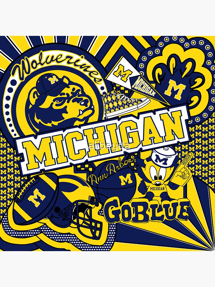 "Michigan Collage" Sticker by alibeyda | Redbubble