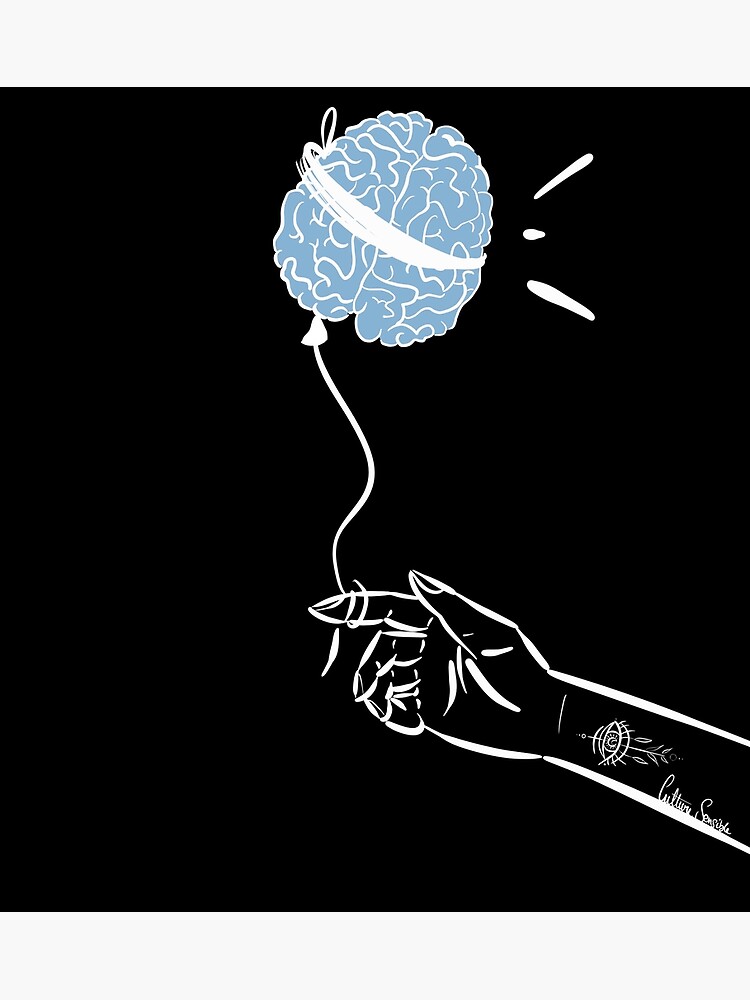 "Slow Brain Flying Kite" Poster by Culturesensible | Redbubble