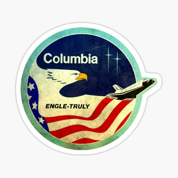 "vintage STS-2 logo" Sticker for Sale by trendistudio | Redbubble