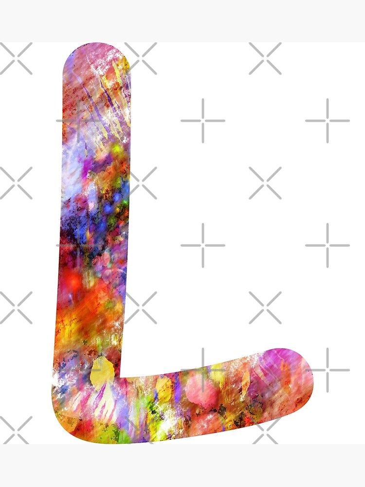 Póster «Letra L Capital Alfabeto Colorido L Regalo» de Shariss | Redbubble