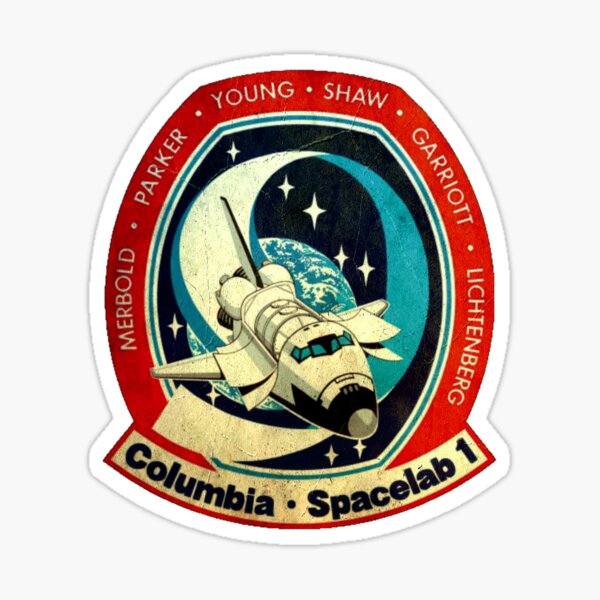 "vintage STS-9 logo" Sticker for Sale by trendistudio | Redbubble